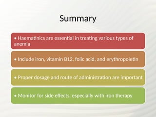 types of Haematinics for Presentation.pptx