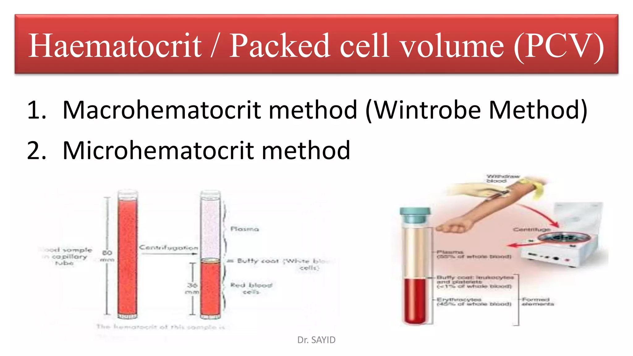 Haematocrit | PPTX