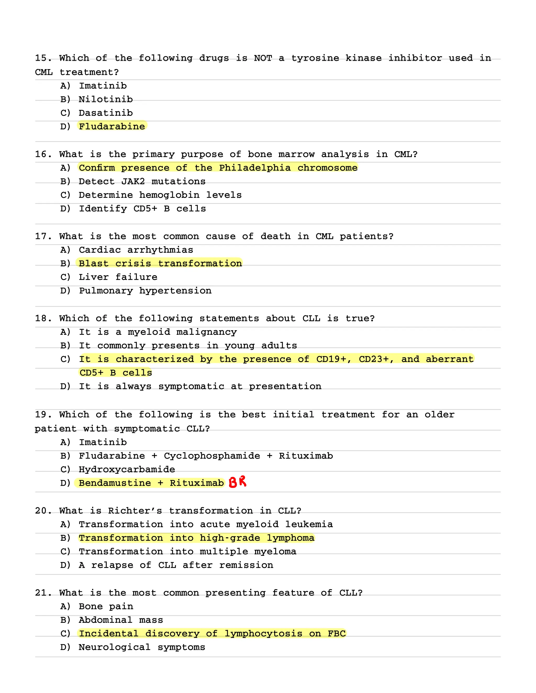 Haematological malignancies (acute lymphoblastic leukaemia (ALL), acute ...