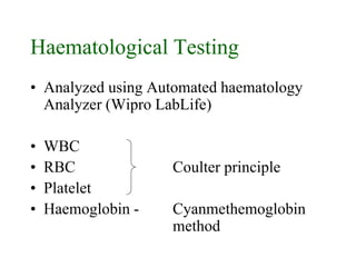 Haematological reference ranges for adults in eastern india | PPT