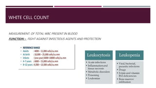 Haematological tests | PPTX