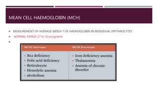 Haematological tests | PPTX