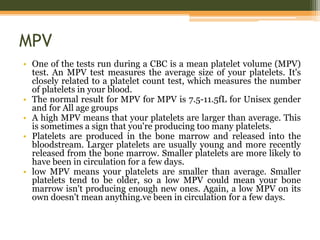 Haematological tests (Common Blood Tests) and significance | PPTX