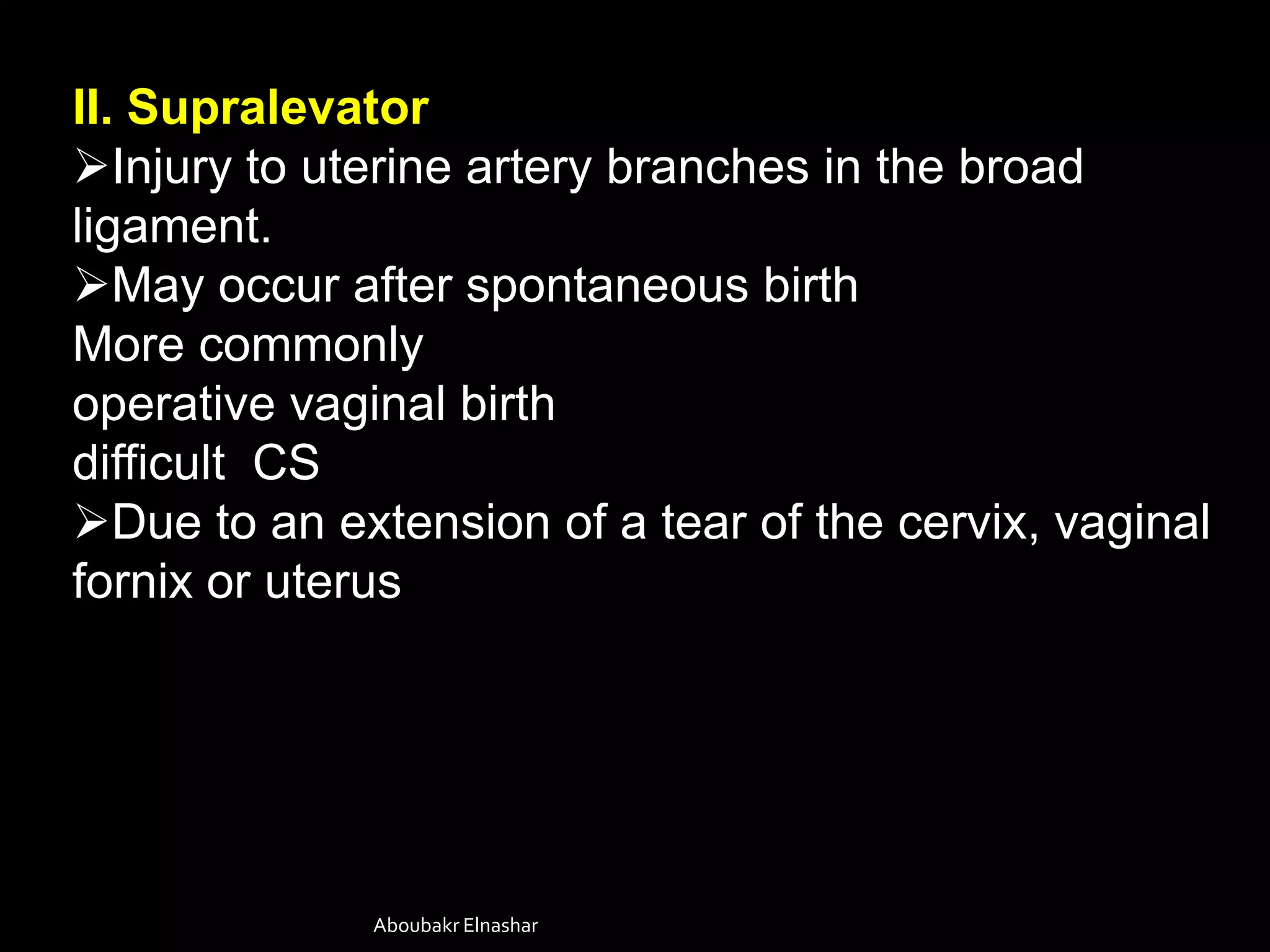 Puerperal genital haematomas | PDF