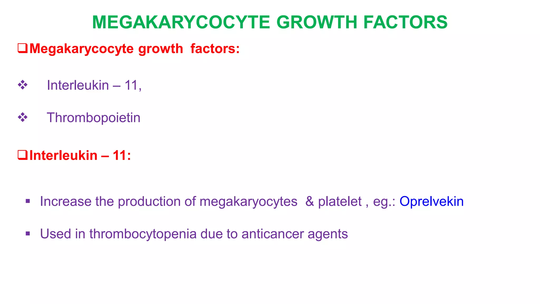 Haematopoietic growth factors | PDF