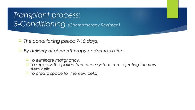Haematopoietic stem cell transplantation | PPT