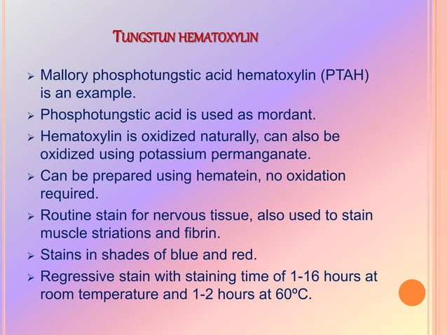 Haematoxylin and its types | PPTX | Blood Disorders | Diseases and ...