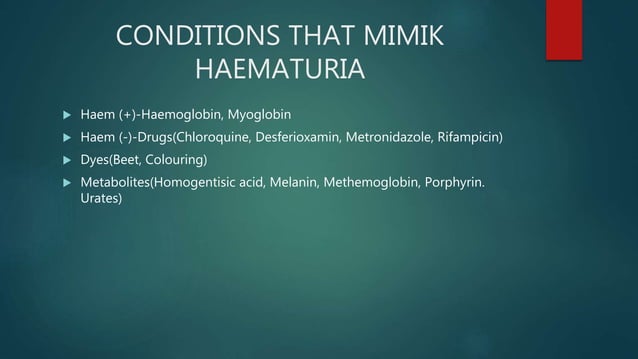 Haematuria | PPT
