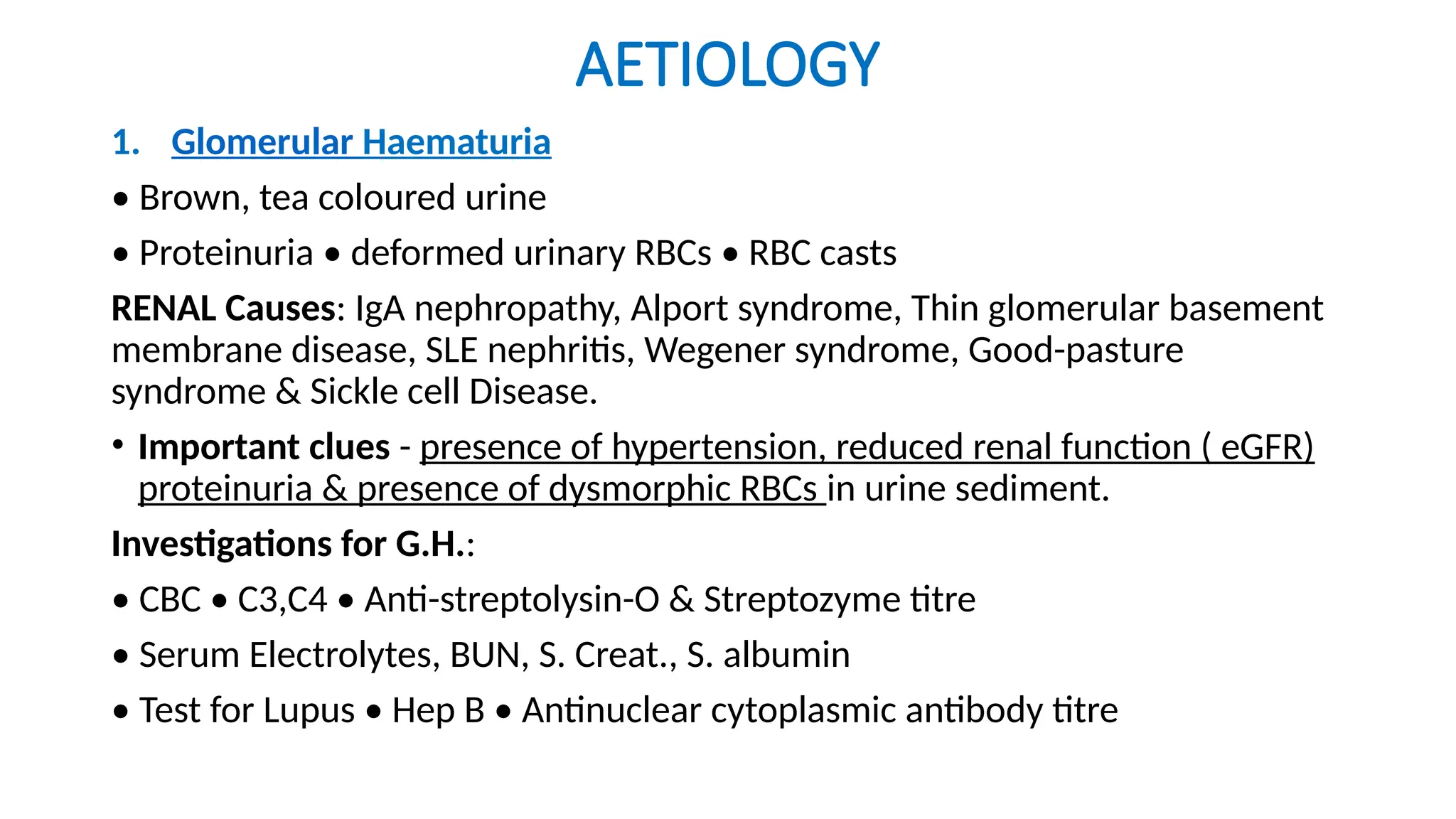 Presence of Blood in Urine or HAEMATURIA.pptx