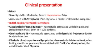 Presence of Blood in Urine or HAEMATURIA.pptx