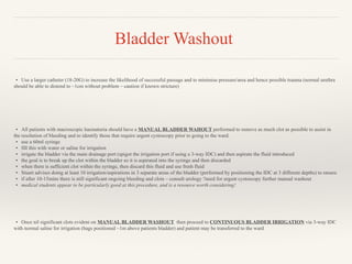 Management of Macroscopic Haematuria | PPT