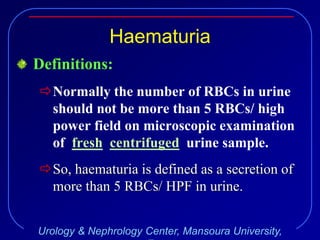 Haematuria prof mohamed sobh | PDF