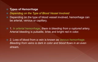 Haemmorhage and its management | PPTX