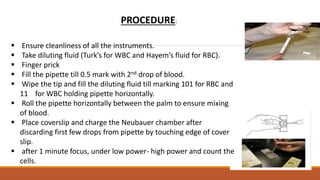 haemocytometer (AARTI PAL).pptx M Pharmacy | PPT