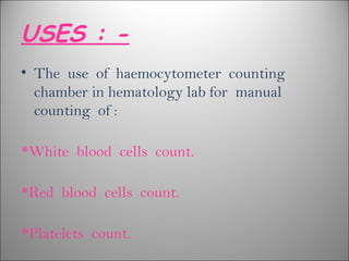 Haemocytometer lectuer | PPT