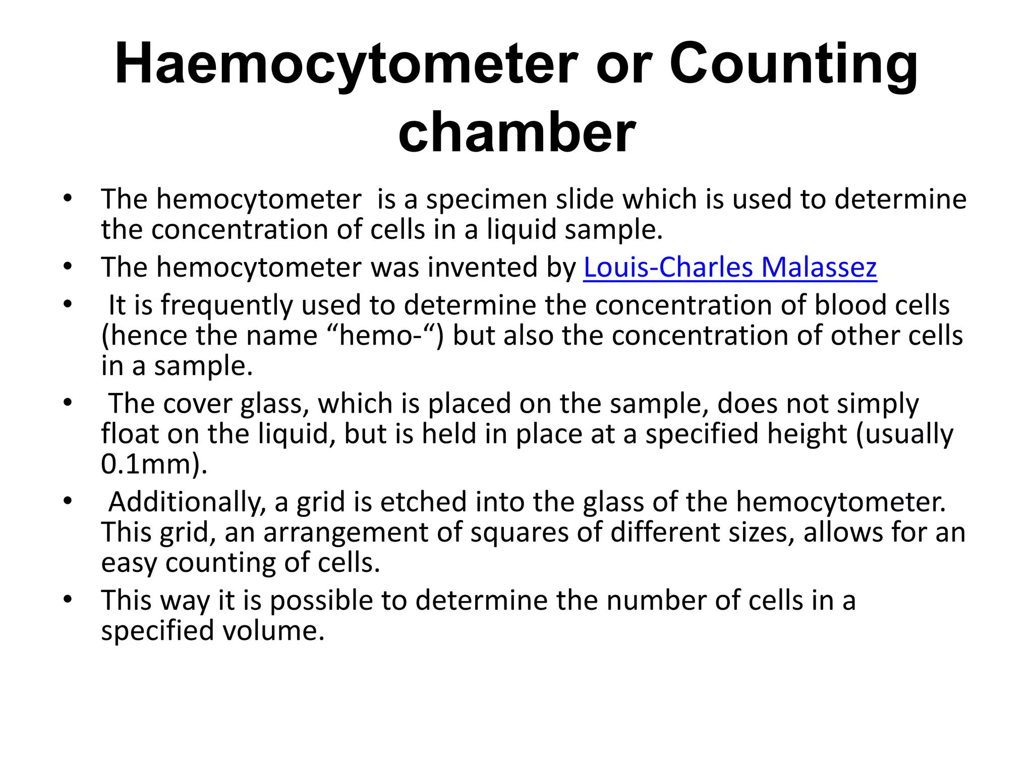 Haemocytometer ppt animal cell culture | PPTX