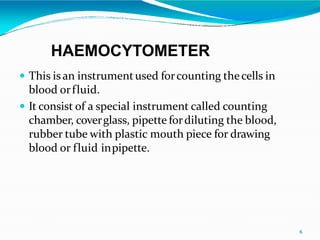 Haemocytometry | PPTX