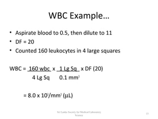 Haemocytometry by Ravi Kumudesh | PPT