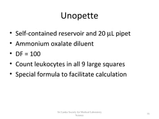 Haemocytometry by Ravi Kumudesh | PPT