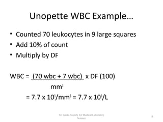 Haemocytometry by Ravi Kumudesh | PPT