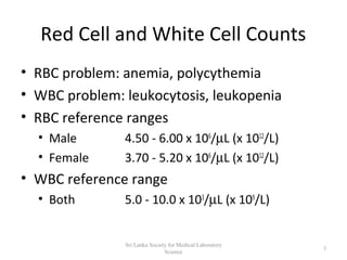 Haemocytometry by Ravi Kumudesh | PPT