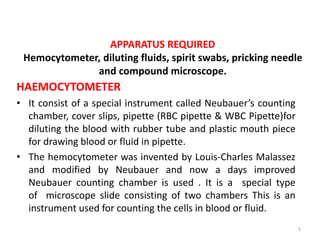 HAEMOCYTOMETRY+TLC (2).pptx demonstration | PPTX