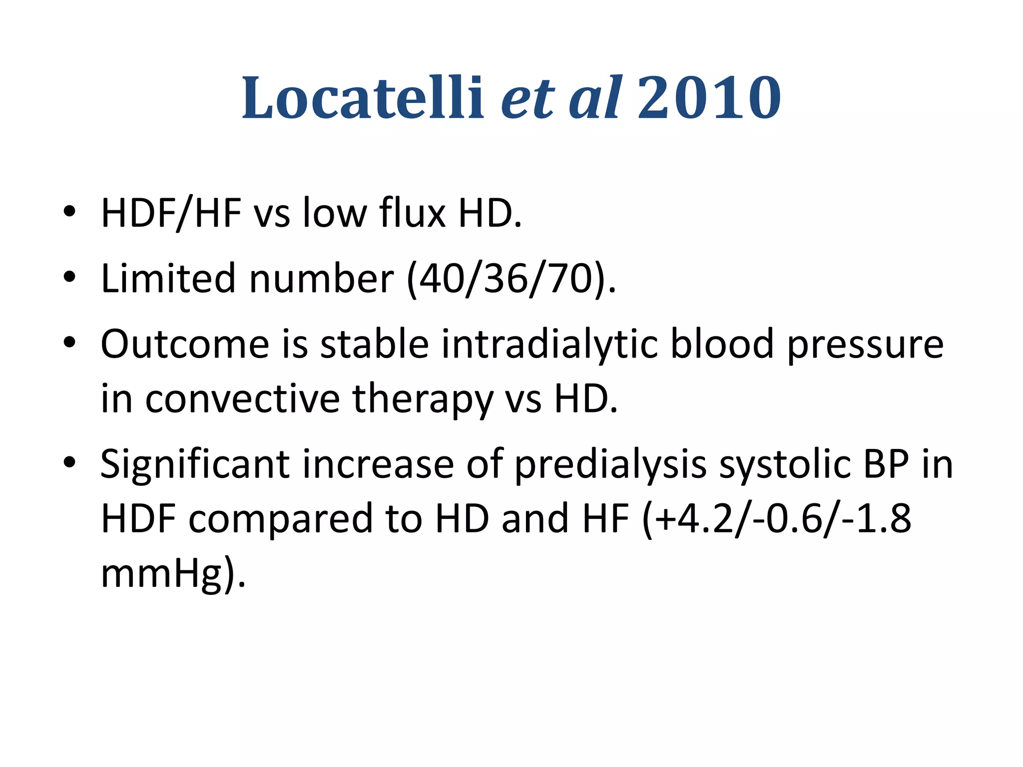 Haemodialysis or Haemodifiltration? - Prof. Mohsen El Kosi | PPTX