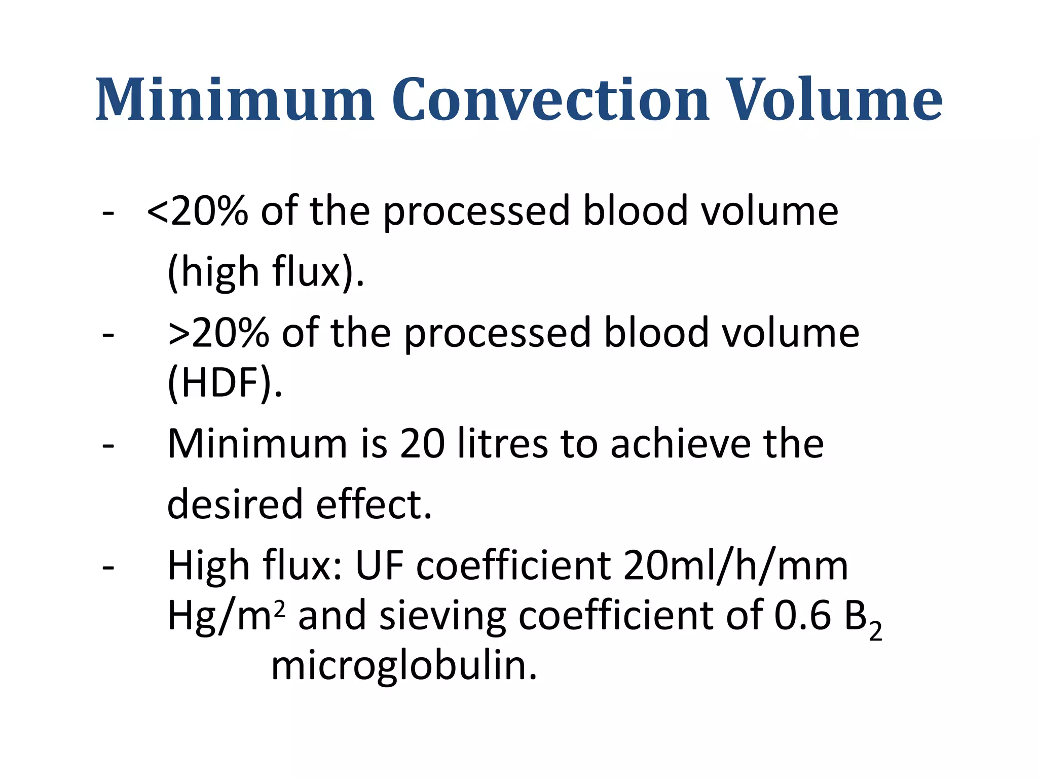 Haemodialysis or Haemodifiltration? - Prof. Mohsen El Kosi | PPTX