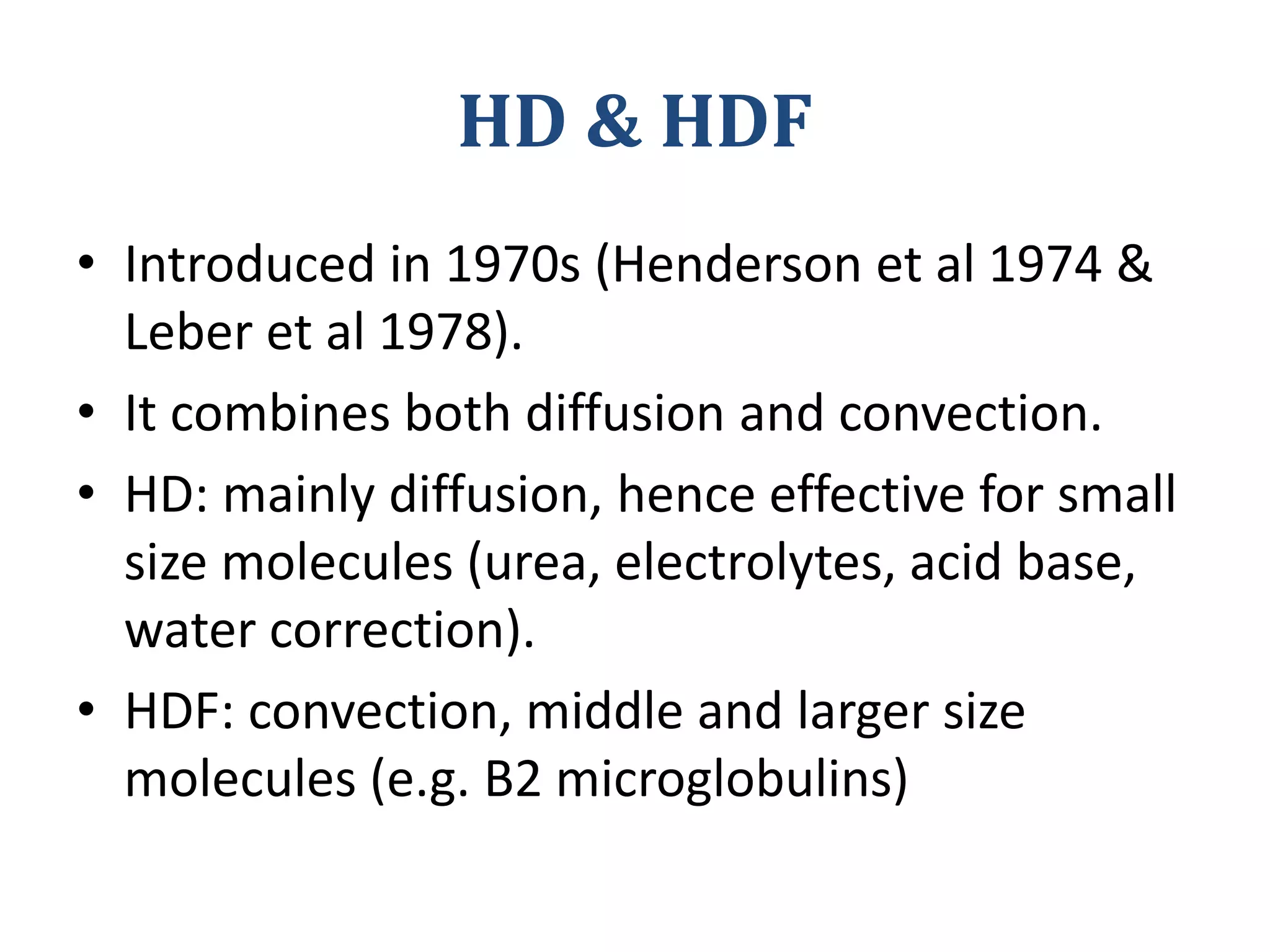 Haemodialysis or Haemodifiltration? - Prof. Mohsen El Kosi | PPTX
