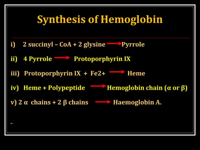 Haemoglobin | PPT | Blood Disorders | Diseases and Conditions