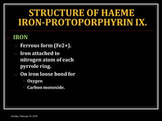 Haemoglobin | PPTX