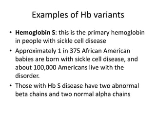Haemoglobin | PPTX