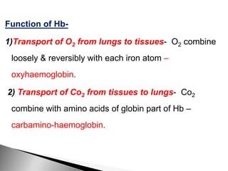 Haemoglobin | PPTX