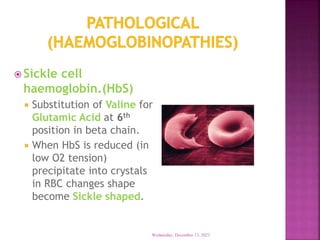 hemoglobin and its functions,forms,structure | PPT
