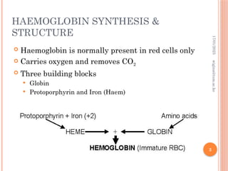 haemoglobin.pptx Hb powerpoint presentation | PPTX