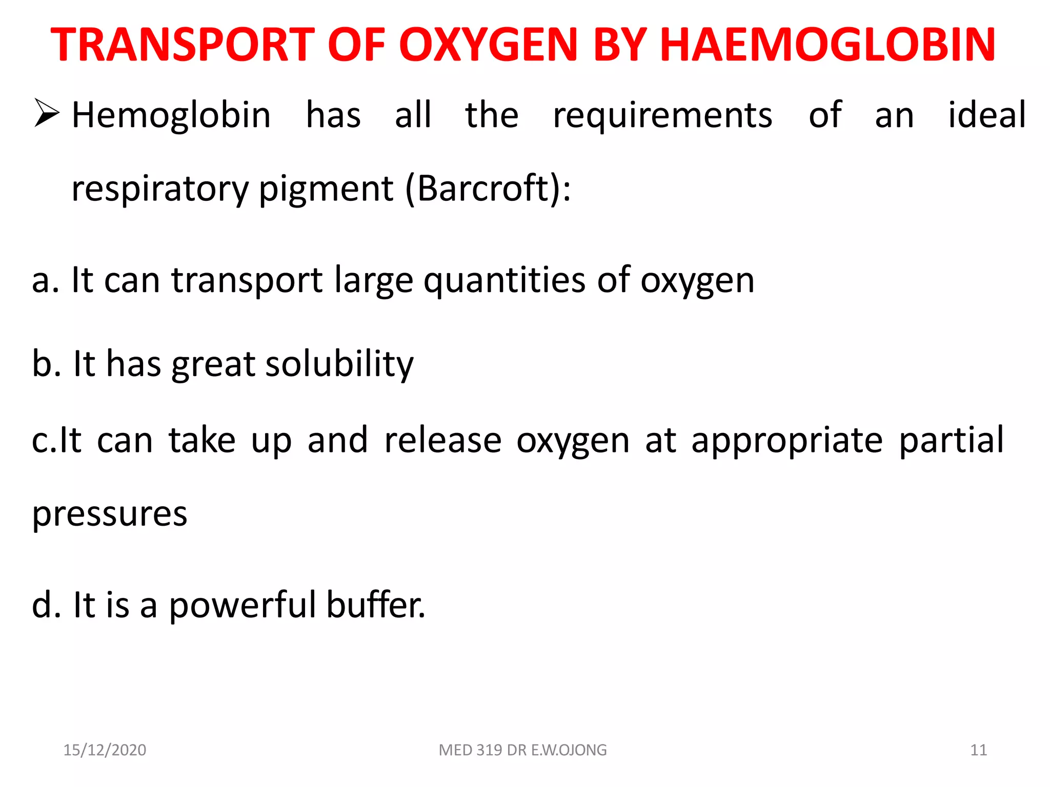 Haemoglobin and Gas Transport.pptx