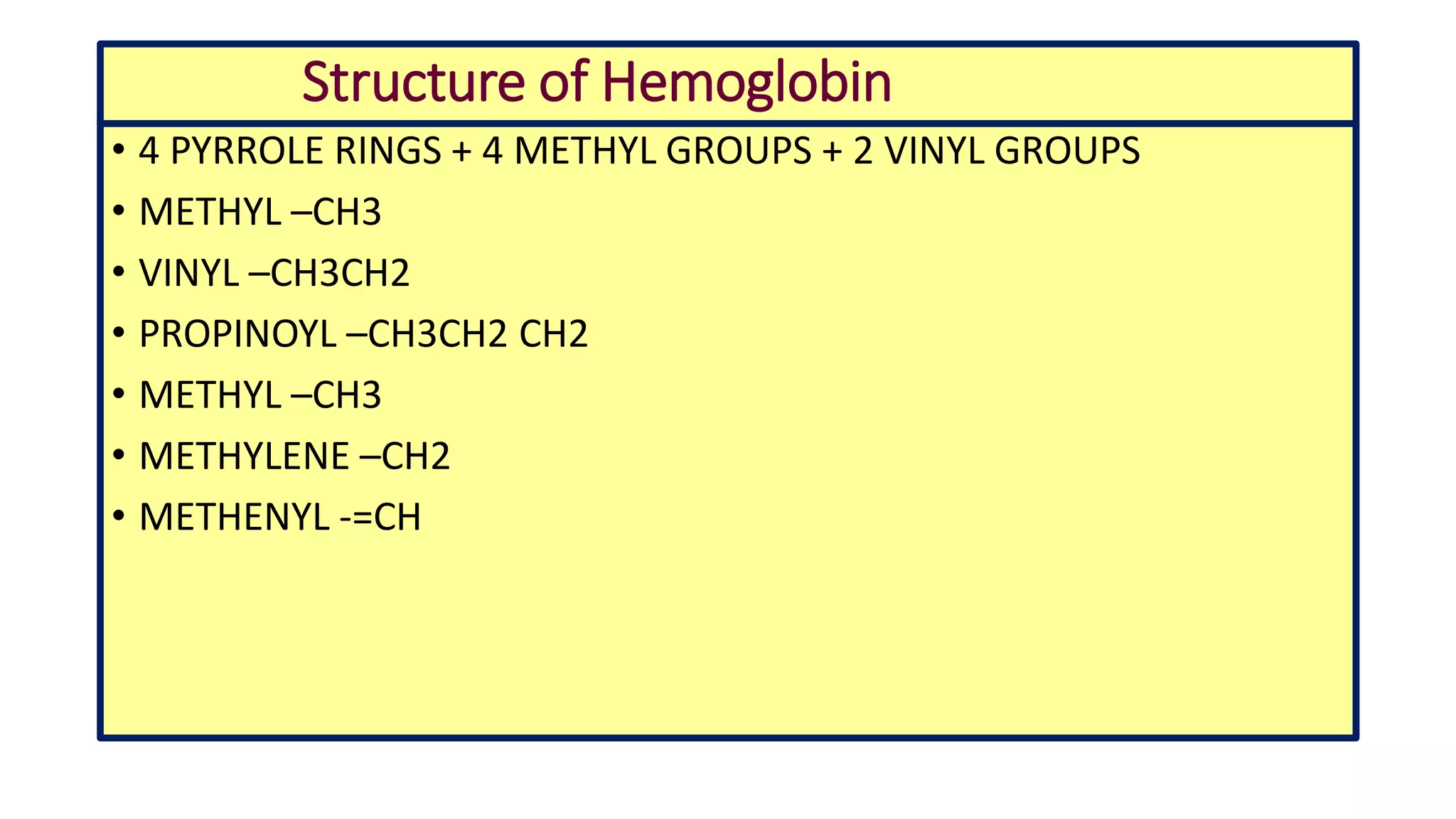 Haemoglobin chemistry | PDF