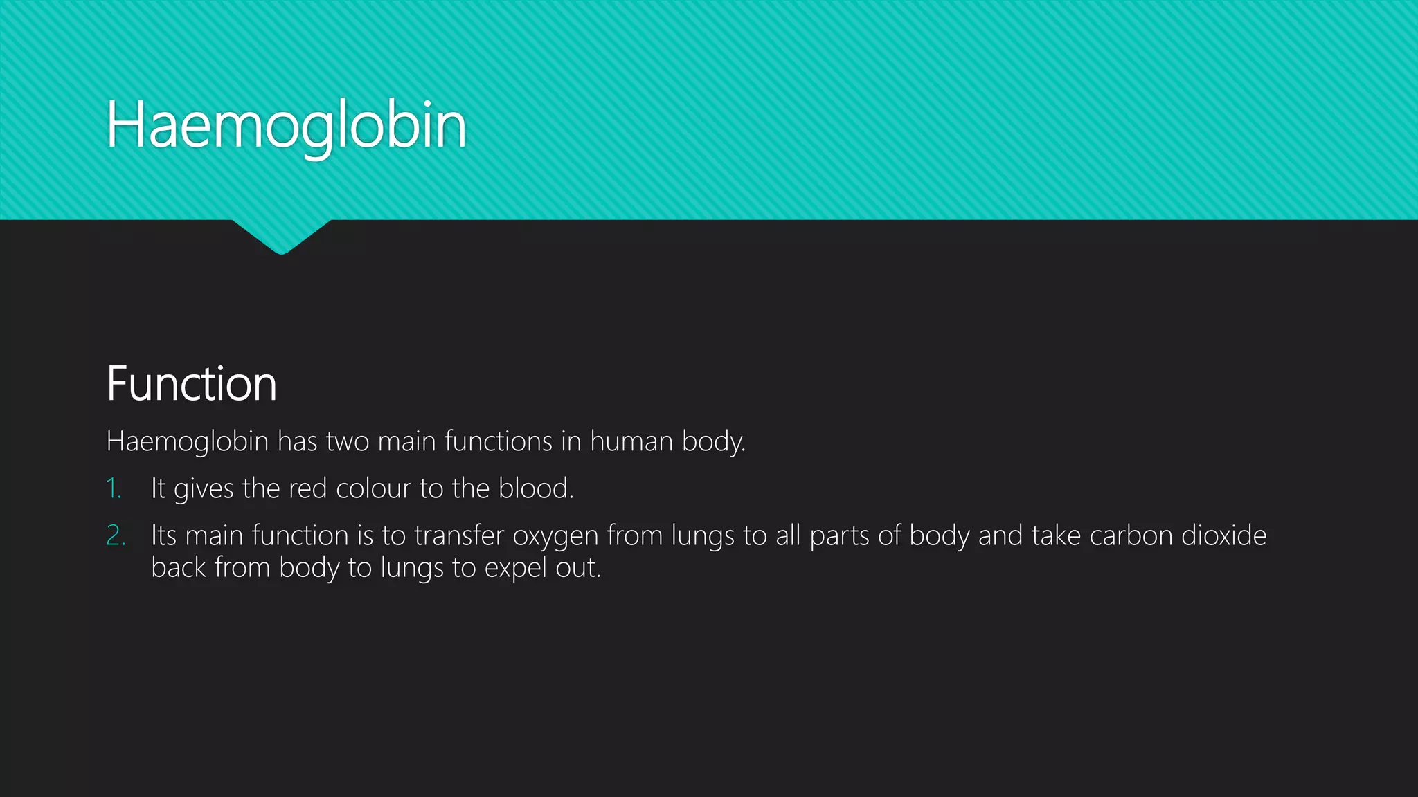 haemoglobin derivatives and disorder | PPTX