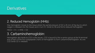 haemoglobin derivatives and disorder | PPT