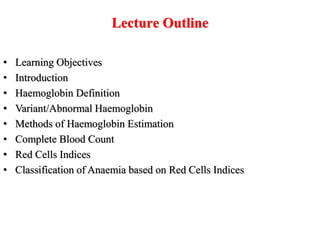 HAEMOGLOBIN CONCENTRATION,COMPLETE BLOOD COUNT AND HAEMATOLOGY INDICES.pdf