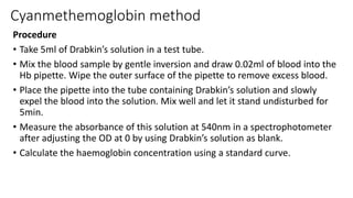 Haemoglobin Estimation, haemoglobin .pdf
