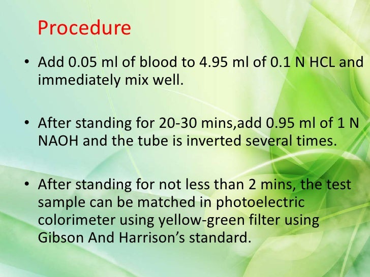 Haemoglobin estimation bishwas neupane b.sc mlt part i
