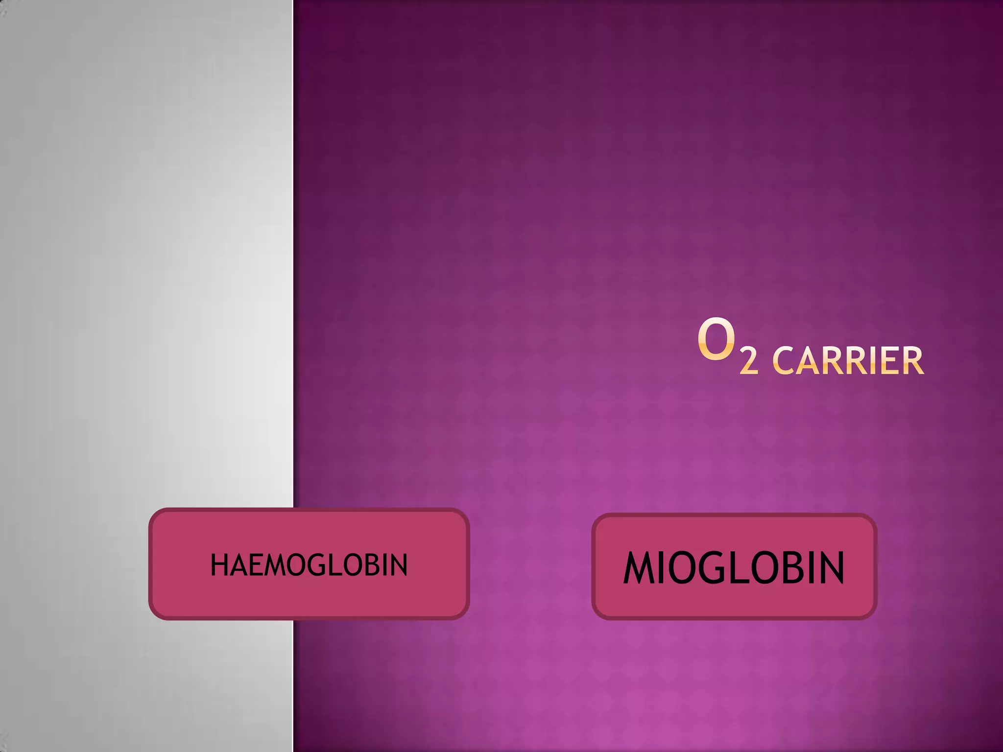 Haemoglobin, mioglobin and binding mechanism of oxygen | PPTX