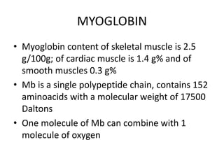 HAEMOGLOBIN & MYOGLOBIN STRUCTURE.pptx