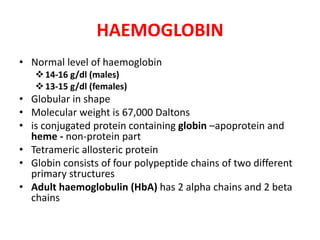 HAEMOGLOBIN & MYOGLOBIN STRUCTURE.pptx