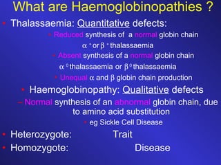 Haemoglobinopathies | PPT