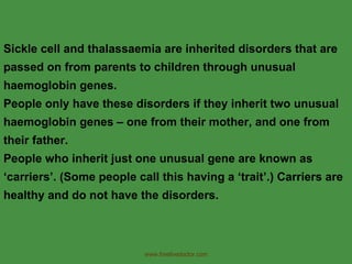 Haemoglobinopathies | PPT