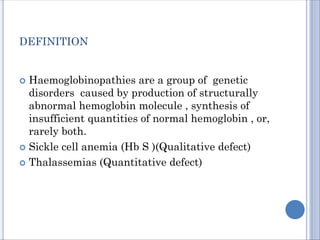 Haemoglobinopathies | PDF