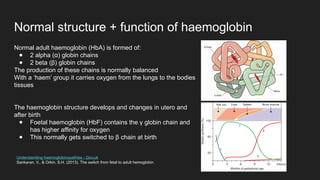 Medical student teaching on haemoglobinopathies | PPTX