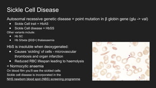 Medical student teaching on haemoglobinopathies | PPT